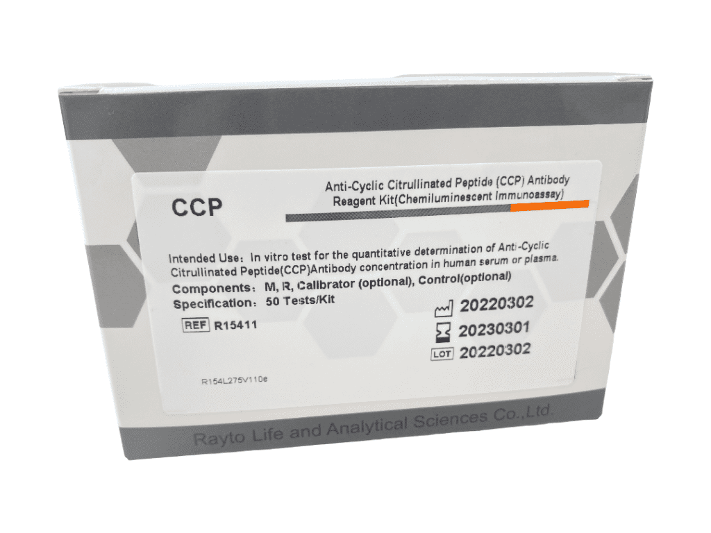 RAYTO Anti-Cyclic Citrullinated Peptide (CCP) Antibody Reagent Kit-50T ...
