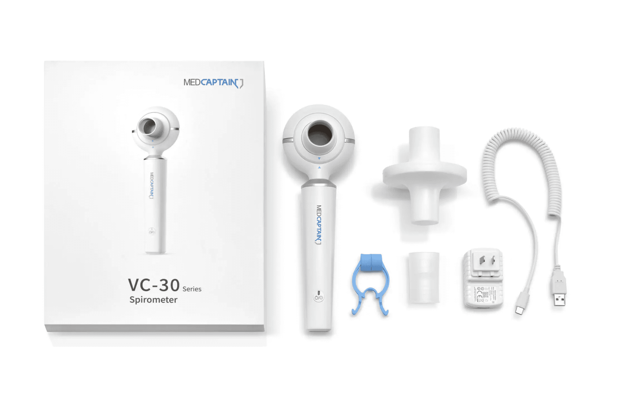 MEDCAPTAIN VC-30 Portable Spirometer - KD Global Healthcare